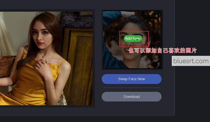 免费AI变脸工具 faceswapperAI换脸 可下载 蓝频道分享 bluesrt蓝频道分享